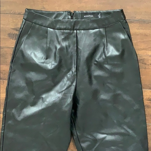 MINKPINK | Pants & Jumpsuits | Mink Pink Faux Leather Pants | Poshmark